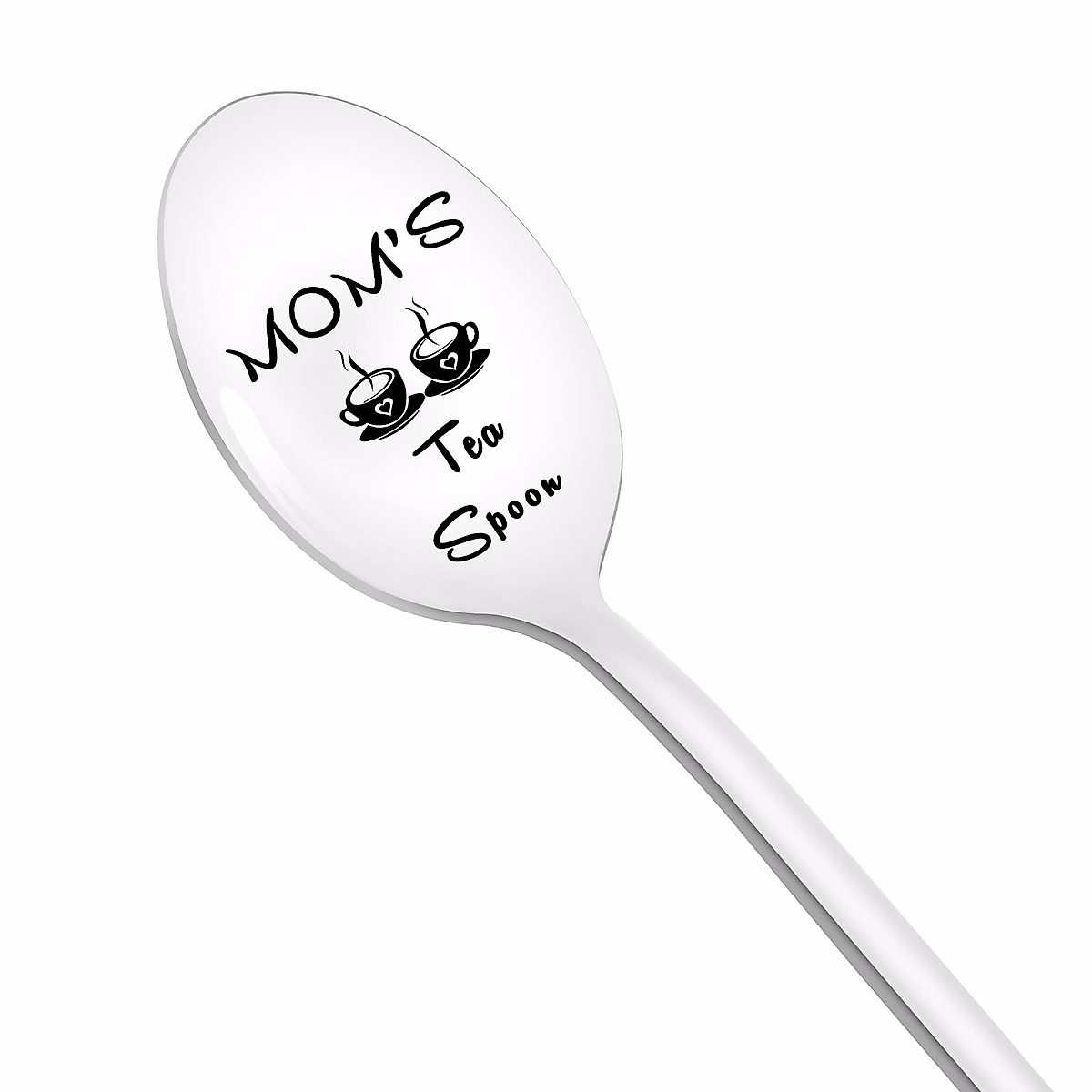 Ice Tea Spoon Gifts for Mother, 9-Inch Engraved long Coffee Spoon Funny Gifts for Mother's Day, Mother's Birthday Gifts, Christmas Stocking Stuffers