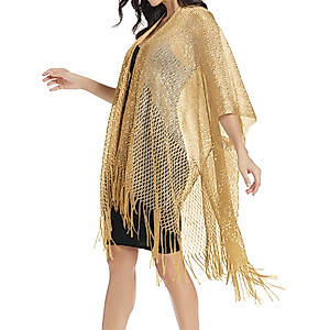 Rheane Gold Kimono Shawls and Wraps