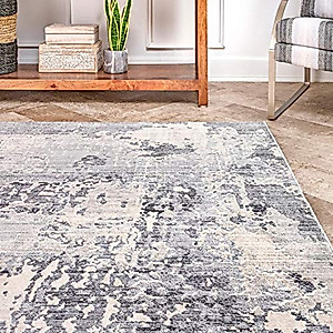 nuLOOM Levitan Abstact Area Rug, 3' x 5', Silver