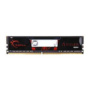 G.SKILL AEGIS Series DDR4 RAM 16GB (1x16GB) 2666MT/s CL19-19-19-43 1.20V Desktop Computer Memory UDIMM (F4-2666C19S-16GIS)