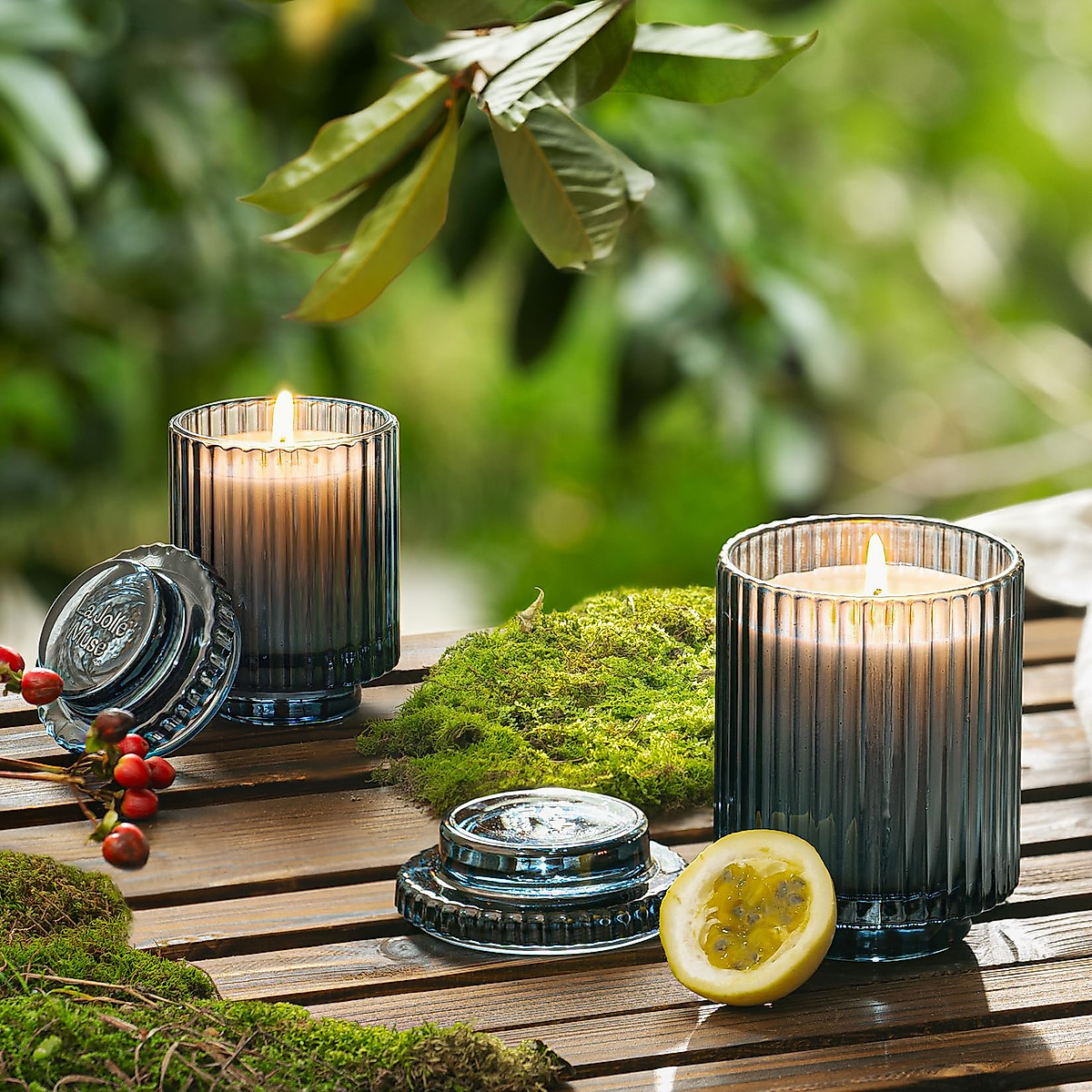 LA JOLIE MUSE Hey Baies Scented Candle, Natural Soy Candles for Home Scented, Candle Gifts for Women&Men, Long Burning Luxury Jar Candle, 11oz