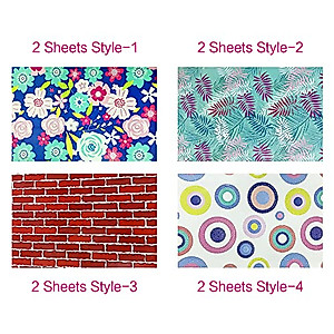 Birthday Wrapping Paper Sets - Happy Birthday Gift Wrapping Paper for Kids, Boys, Girls, Adults, Includes 4 Styles Mixed Gift Wrap Papers, for Gifts Box Wrapping Paper Roll | 20 x 29inch