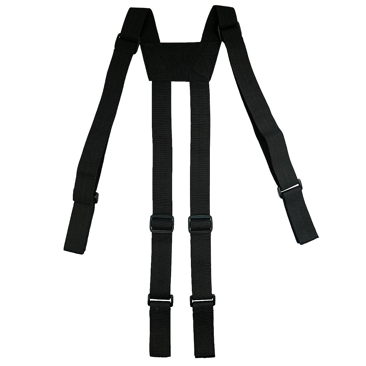 Melo Tough Tactical Suspenders Police Suspenders for Duty Belt with Durable Suspender Loop up 2.25 inch (Black)