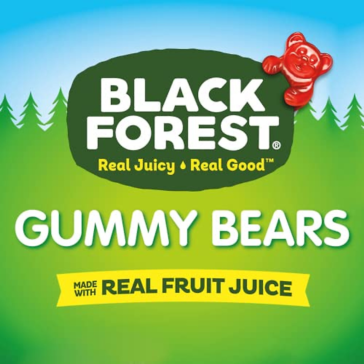 Black Forest Gummy Bears Candy, 1.5 Ounce Treat-Size Pouches (Pack of 24)
