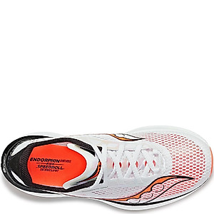 Saucony Women's Endorphin Pro 3 Running Shoe, White/Blck/Vizi, 8