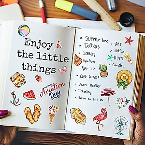 Perkoop 30 Sheets 1500+ Pieces Monthly Planner Stickers Vintage Seasonal Sticker Pack Holiday Calendar Stickers Planner Accessories Daily Journal Stickers for Journaling Scrapbook Budget, 15 Styles