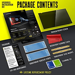 VINTEZ 14 Inch - 16:9 Aspect Ratio - Laptop Privacy Screen Filter for Widescreen Laptop - Anti-Glare - Anti-Scratch Protector Film - Data Confidentiality Shield