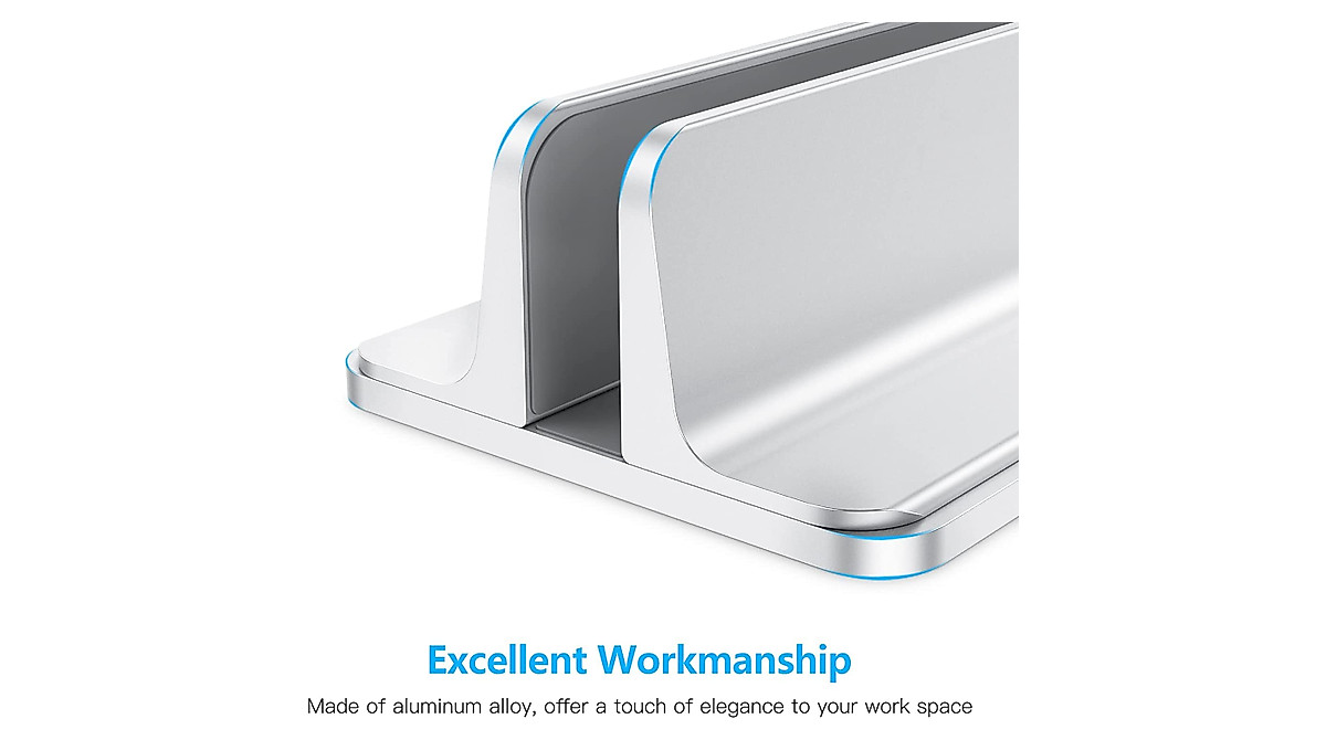 Vertical Laptop Stand - Adjustable & Space Saving by Jaston