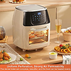 Numola 100 Pcs Air Fryer Parchment Paper Liners, 10 Inch Perforated Air Fryer Liners Disposable, Square Parchment Paper for Air Fryer, Non-Stick Steamer Liners for Oven, Microwave, Steaming Basket