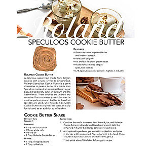 Roland Foods Speculoos Cookie Butter Spread, Specialty Imported Food, 14.1-Ounce Jar, Packaging May Vary