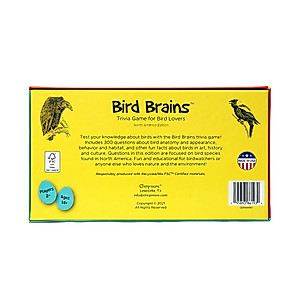 Bird Brains - Trivia Card Game for Bird Lovers - 300 Questions to Test Your Knowledge About Birds