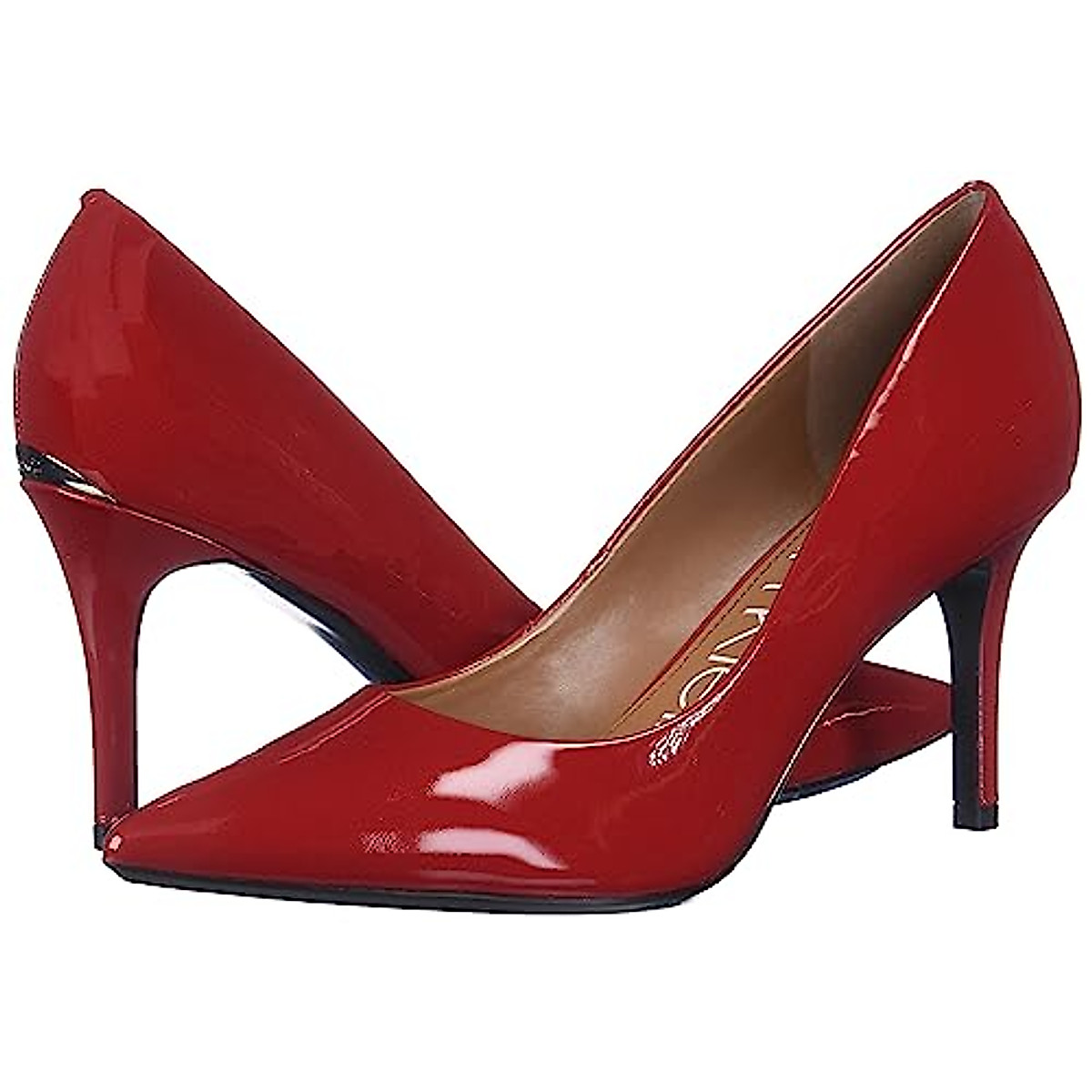 Calvin Klein Women's Gayle Pump, Crimson Red, 7.5