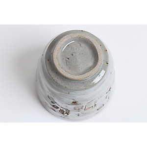 HlpiAMok Aeiniwer Mino ware Japanese Pottery Yunomi Chawan Tea Cup Jizo Stone Statues Gray Sanaegama made in Japan (Japan Import) KSY006