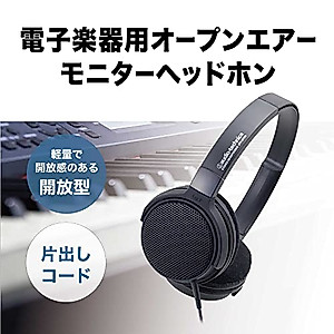 audio-technica Musical Instrument Monitor Headphones ATH-EP300-BK (Black)