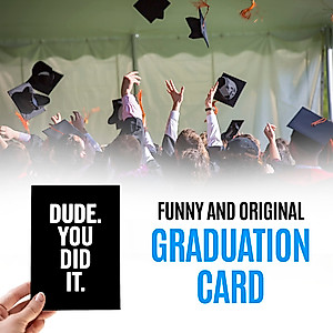 Funny and original graduation card for her with envelope | Inspirational card for women from mom, dad, friend… Fun and empowering present for graduation day | Girl. You Did It