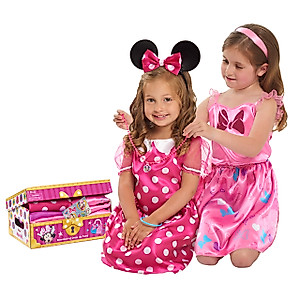 Disney Junior Minnie Mouse Bowdazzling Dress Up Trunk Set, Officially Licensed Kids Toys for Ages 3 Up by Just Play
