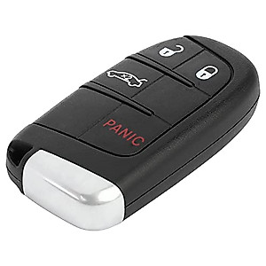 ANGLEWIDE Car Keyless Entry Remote Key Fob Replacement for 2015-2017 for Chrysler 200 Chrysler 300 for Dodge Charger for Dodge Challenger (M3M-40821302) 4 Buttons-1 pad