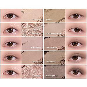 LILYBYRED Mood keyboard eyeshadow palette | Soft neutral ash color, Long-Wearing, glitter, Clear watercolor | Palette With Easy Color Matching For All | K-beauty (02#Ash Mauve)