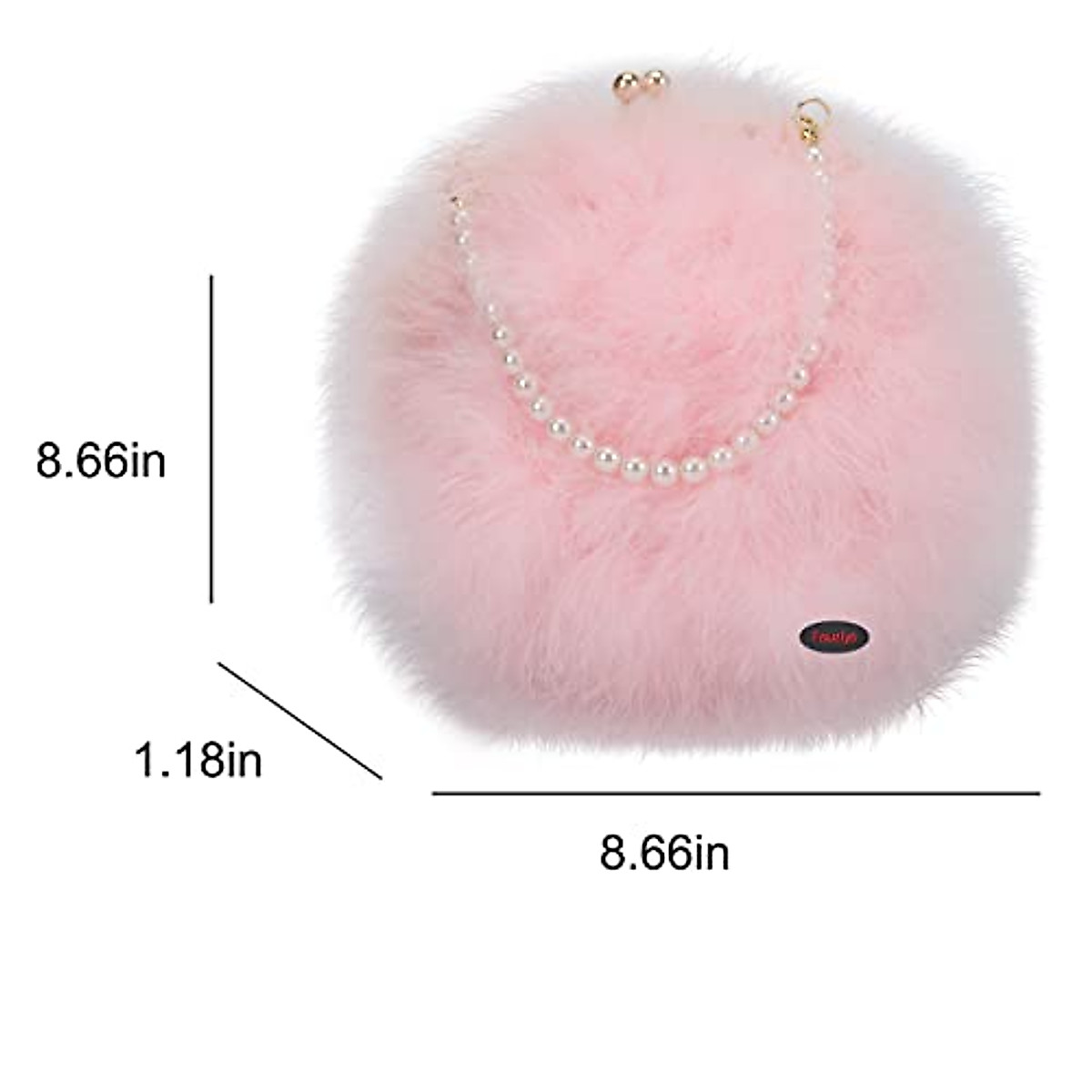Fawziya Prom Clutch Purse Feather Bags For Women-Pink