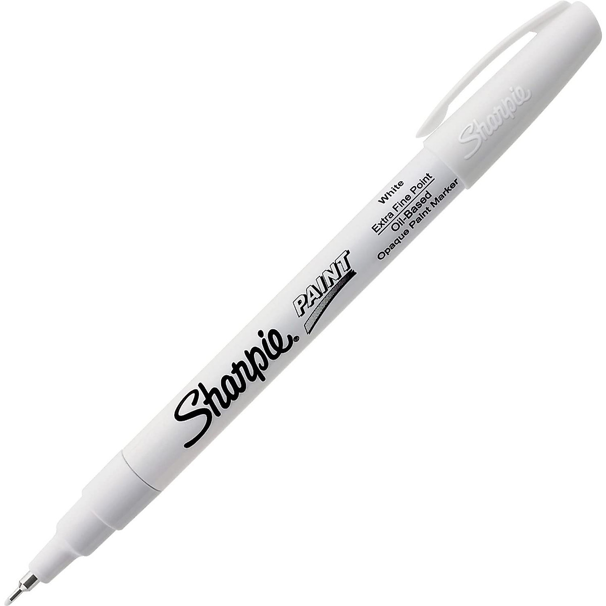SHARPIE Oil-Based Paint Marker, Extra Fine Point, White, 1 Count - Great for Rock Painting