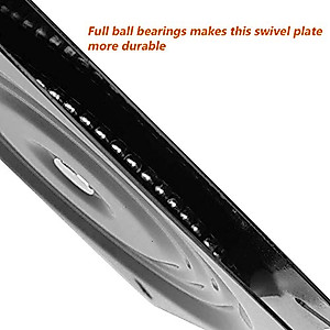 VUYBVY 6inch Chair Swivel Replacement Bar Stool Swivel Plate Chair Swivel Base Boat Seat Full Ball Bearing 360 Degree Turntable Mount Mechanism Swivel Stool Hardware for Recliner Chair Or Furniture