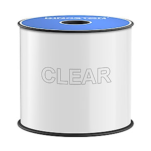 Premium Vinyl Label Tape for DuraLabel, LabelTac, VnM SignMaker, SafetyPro, Viscom and Others, Clear, 4" x 150'