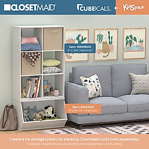 ClosetMaid 8996 Cubeicals Organizer, 6-Cube, White