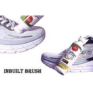 ZIG ZAG Instant Shoe Whitner for Sport Shoes,Sneakers and more Includes Sponge Applicator Easy-to-use Lid Brush Whitener Pack of 3