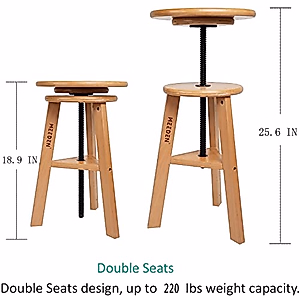MEEDEN White Board Drafting Table and Stool Set, Height Adjustable Artist Stool and Craft Table, Tiltable Tabletop of Drawing Desk, Wooden Stool, Perfect for Writing, Artwork, Artists Studio