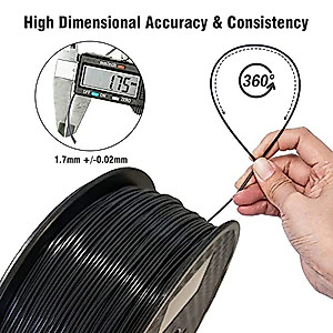 3D Printer Filament Consumables Carbon Fiber PLA 1.75mm Carbon Fiber Material 30% Carbon Fiber 1kg Spool