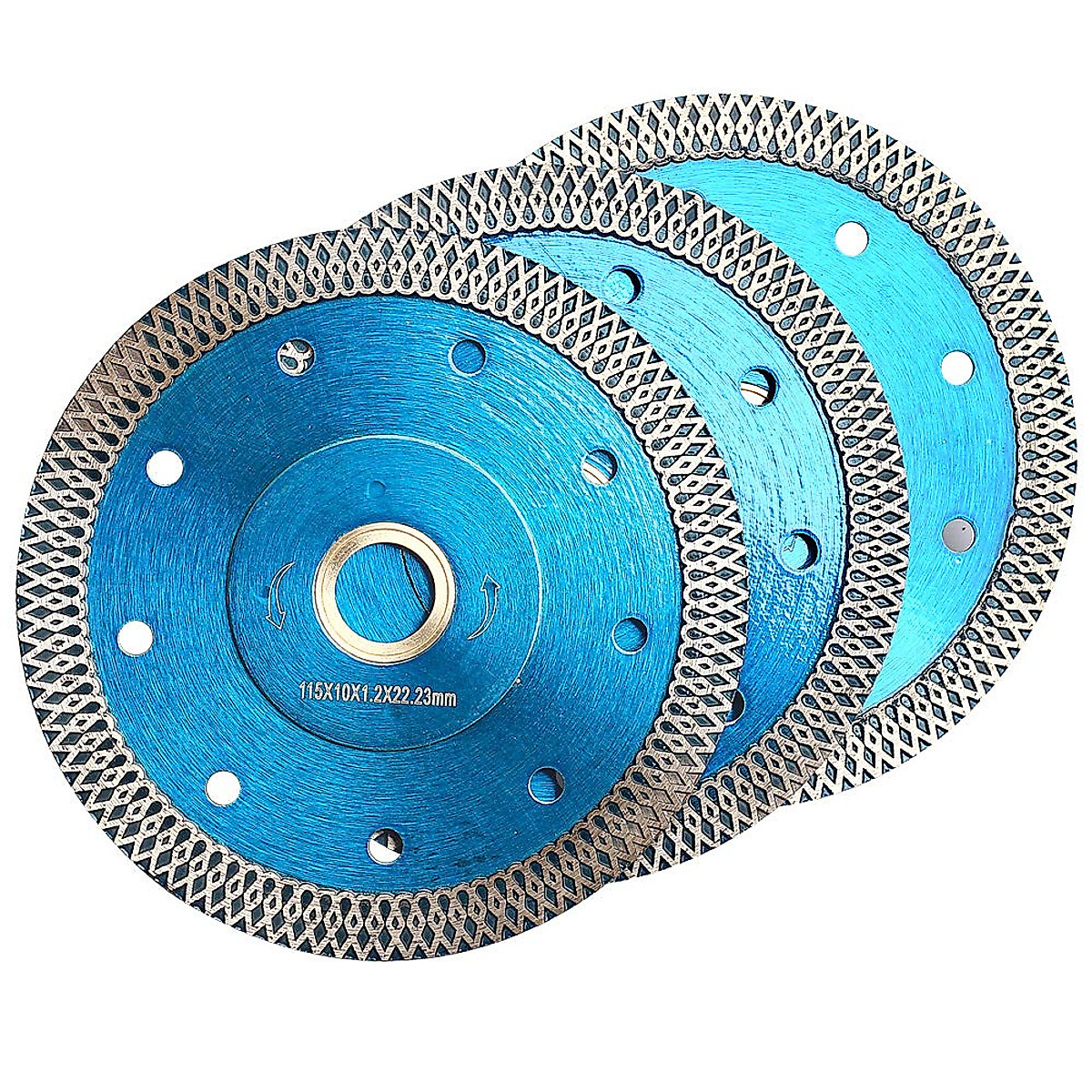 Diapro 3Pcs/Lot 4.5" Tile Saw Blade Super Thin Diamond Blade for Cutting Stone Ceramic Tile (4.5"-3pcs)