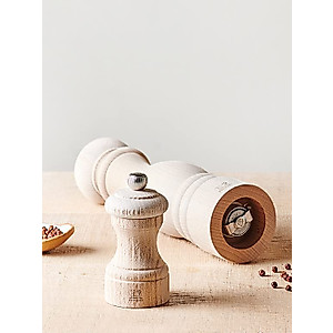 Peugeot Paris Nature 7 inch Salt & Pepper Mills Gift Set - With Wooden Spice Scoop