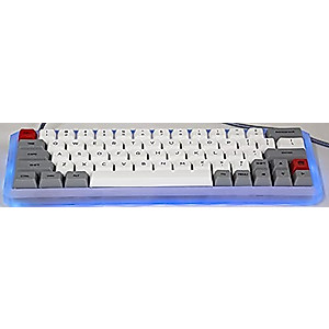 Clack Polycarbonate Mechanical Keyboard - Cherry MX Reds - Hot swappable - GK64