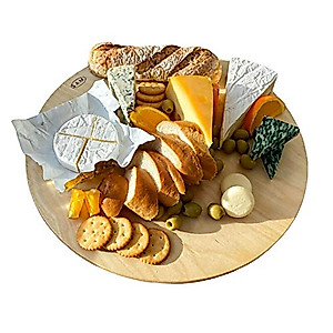 Cutting & Serving Board Multilayer Birch Wood (Round 20 Inch)