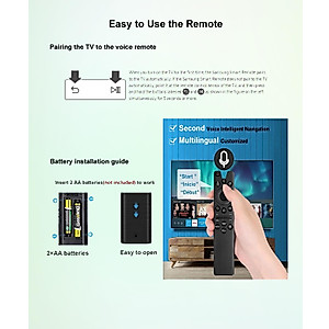 JISOWA Replacement Voice Remote Control Universal for Samsung Smart TV 4k 8K Ultra HD Neo QLED OLED Frame Crystal UHD Series Q60B Q70B Q80B QN85B QN90B QN95B QN800B QN900B S95B 2021-2022-2023 Models