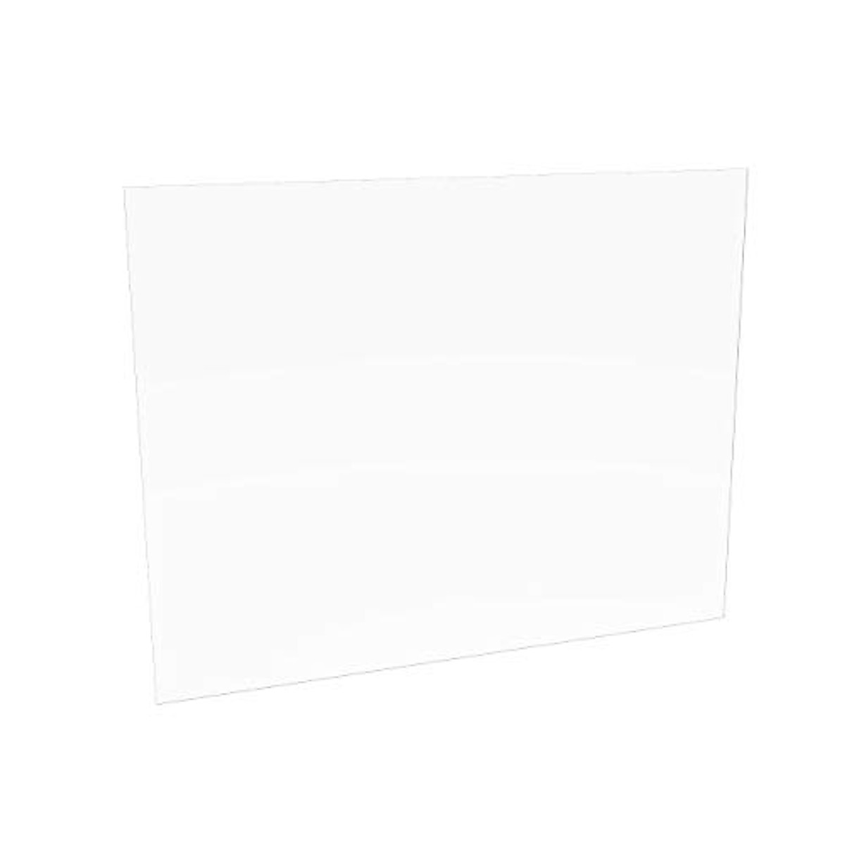 FixtureDisplays® 22x28" Clear Transparent Acyrlic Plexiglass Lucite 1/8" (3mm) Thickness Sneeze Shield DIY Panel 10076-22 * 28"-NF