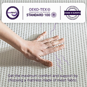 NapQueen 6 Inch Twin-XL Size Mattress, Bamboo Charcoal Memory Foam Mattress, Bed in a Box