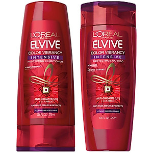L'Oreal Paris Elvive Color Vibrancy Protecting Shampoo and Conditioner Set, 12.6 Ounce Each