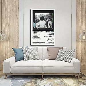LANGYU J Poster 4 Your Eyez Only Album Cover Poster Canvas Printed Poster Unframe:12x18inch(30x45cm)