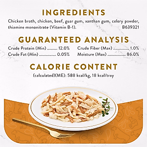 Purina Fancy Feast Appetizers Lickable Grain Free Cat Food Topper White Meat Chicken and Shredded Beef Appetizer - (Pack of 10) 1.1 oz. Trays