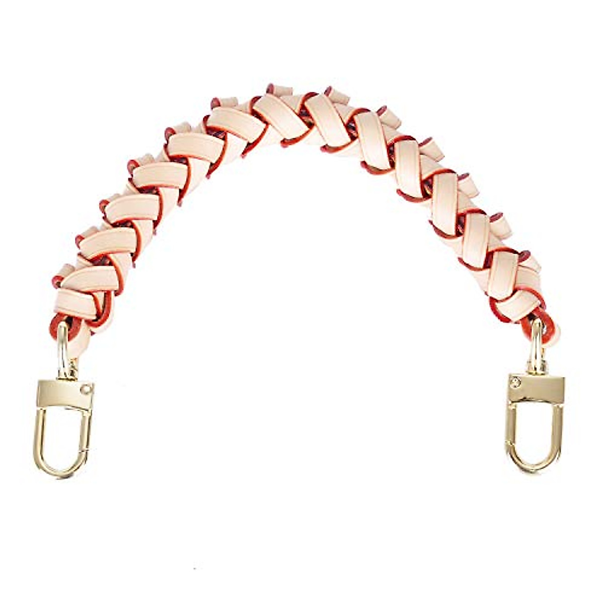 Genuine Vachetta Leather Braided Handle Compatible for Beaubourg Hobo Top Handle Neonoe Strap (Yellow Extended Version)