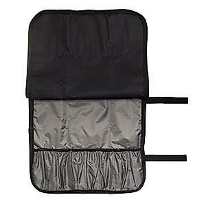 Ergo Chef 9 Pocket Professional case roll Bag Black Knife Edge Guards Chef Gear