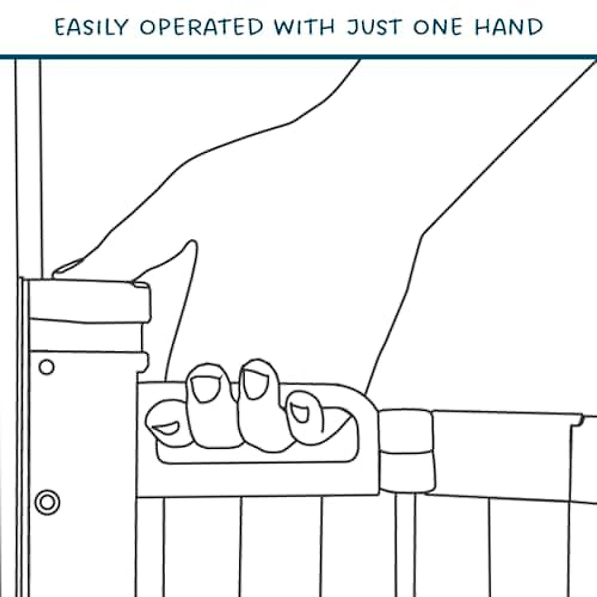 BabyDan Guard Me, Auto Retractable Safety Gate, Fits 22" - 36" Openings, White