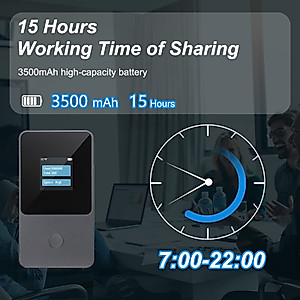 Metaspot T8 4G LTE WiFi Hotspot,Portable Mifi Router,U.S. 50GB & Global 3GB Free Data Preloaded for Travel in 130+Countries,300+Carrier Access,12h Long Battery Life,No Contract or SIM Card Required