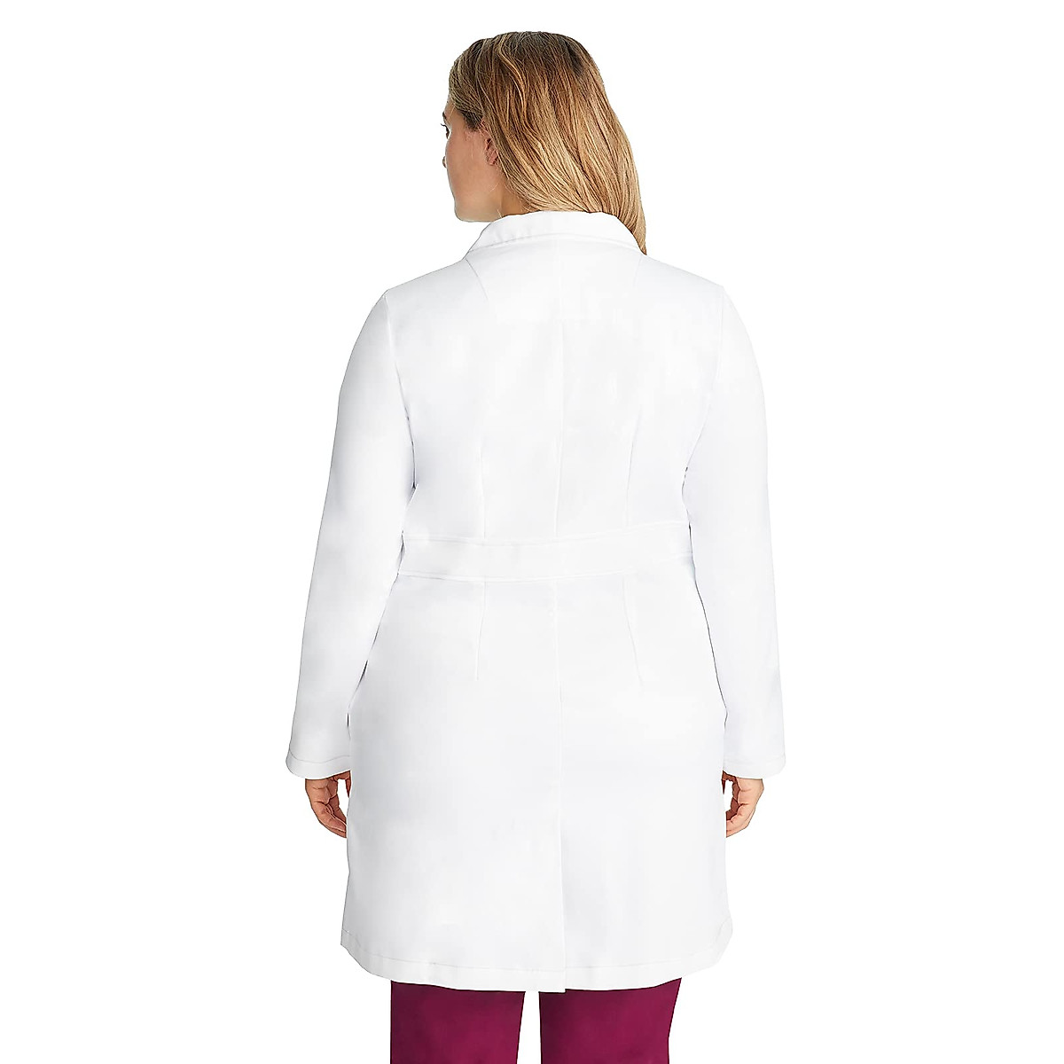 Healing Hands White Lab Coat 6 Pocket Full Length Womens 5161 Faye Lab Coat The White Coat Minimalist Collection White LT