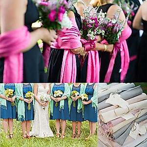 maamgic Women's Scarf Pashmina Shawls and Wraps for Evening Dresses Travel Office Winter Wedding Cashmere Feel Large Scarves Tan/Camel