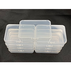 Snap Tight Plastic Storage Box of 9 Packs, Box for Casing Accessories, Ornaments, Utensils, Beads, and Stationary.