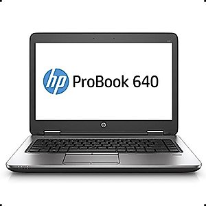 HP ProBook 640 G2 Laptop, 14 HD Display, Intel Core i5-6300U Upto 3.0GHz, 16GB RAM, 256GB NVMe SSD, DisplayPort, Wi-Fi, Bluetooth, Windows 10 Pro (Renewed)