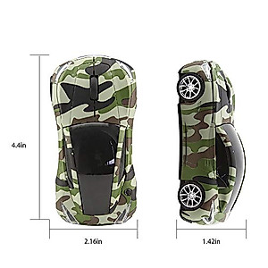 EALEK Wireless Mouse, Car Shape Mouse 2.4GHz USB, Cute Wireless Mouse 1600DPI, Ergonomic Mouse for Kids and Adult (Green Camouflage)