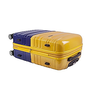 Rockland Melbourne Hardside Expandable Spinner Wheel Luggage, Two Tone Navy, Carry-On 20-Inch